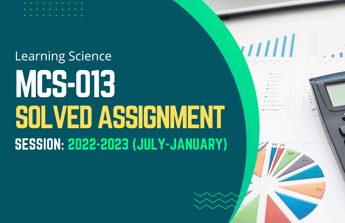 IGNOU BCA 2nd Sem Solved Assignment 2022-2023 Archives - Learning Science